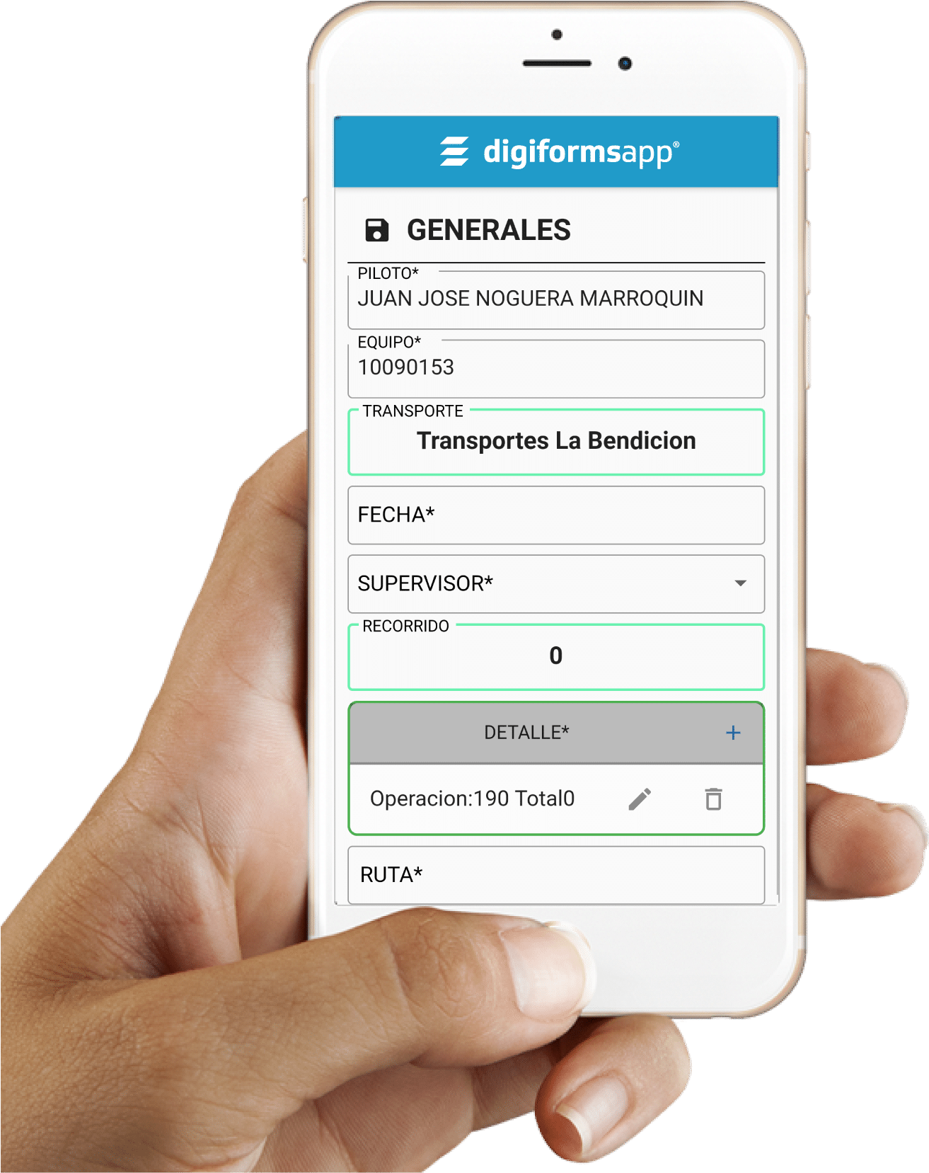 Características principales formularios digitales móviles DigiformsApp